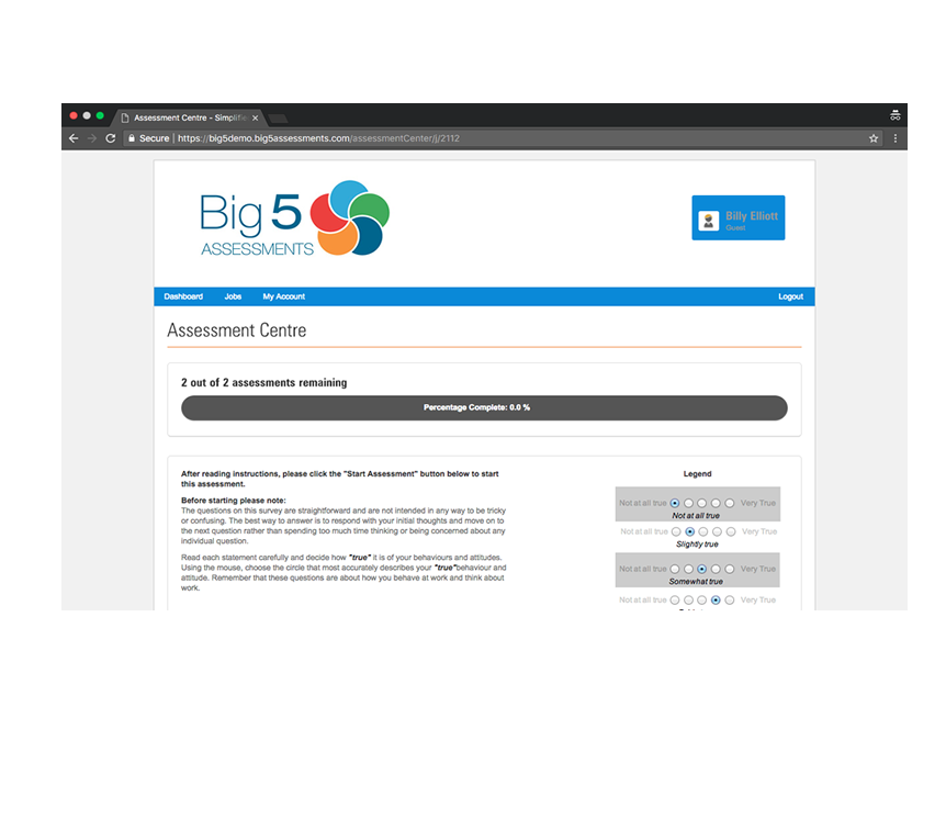 Big 5 Assessments - Psychometric Testing